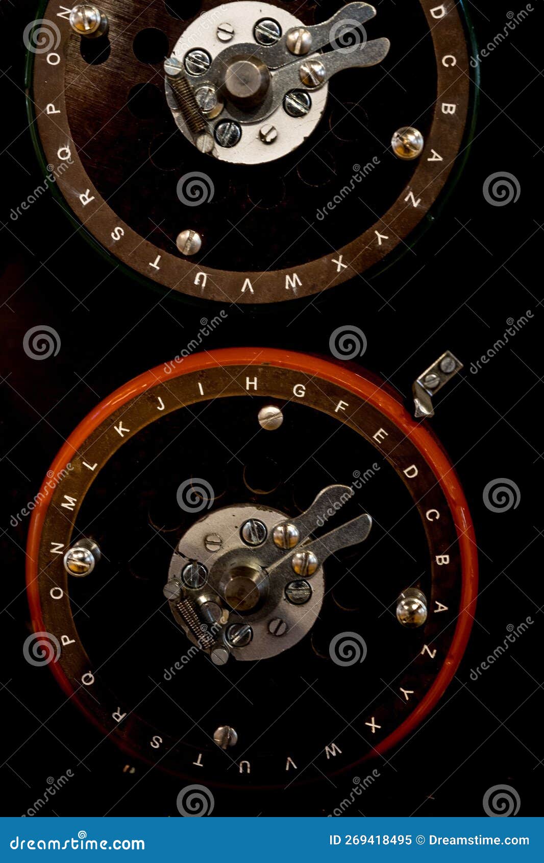 Closeup of Indicator Dials from the Famous Bombe Machine at Bletchley ...
