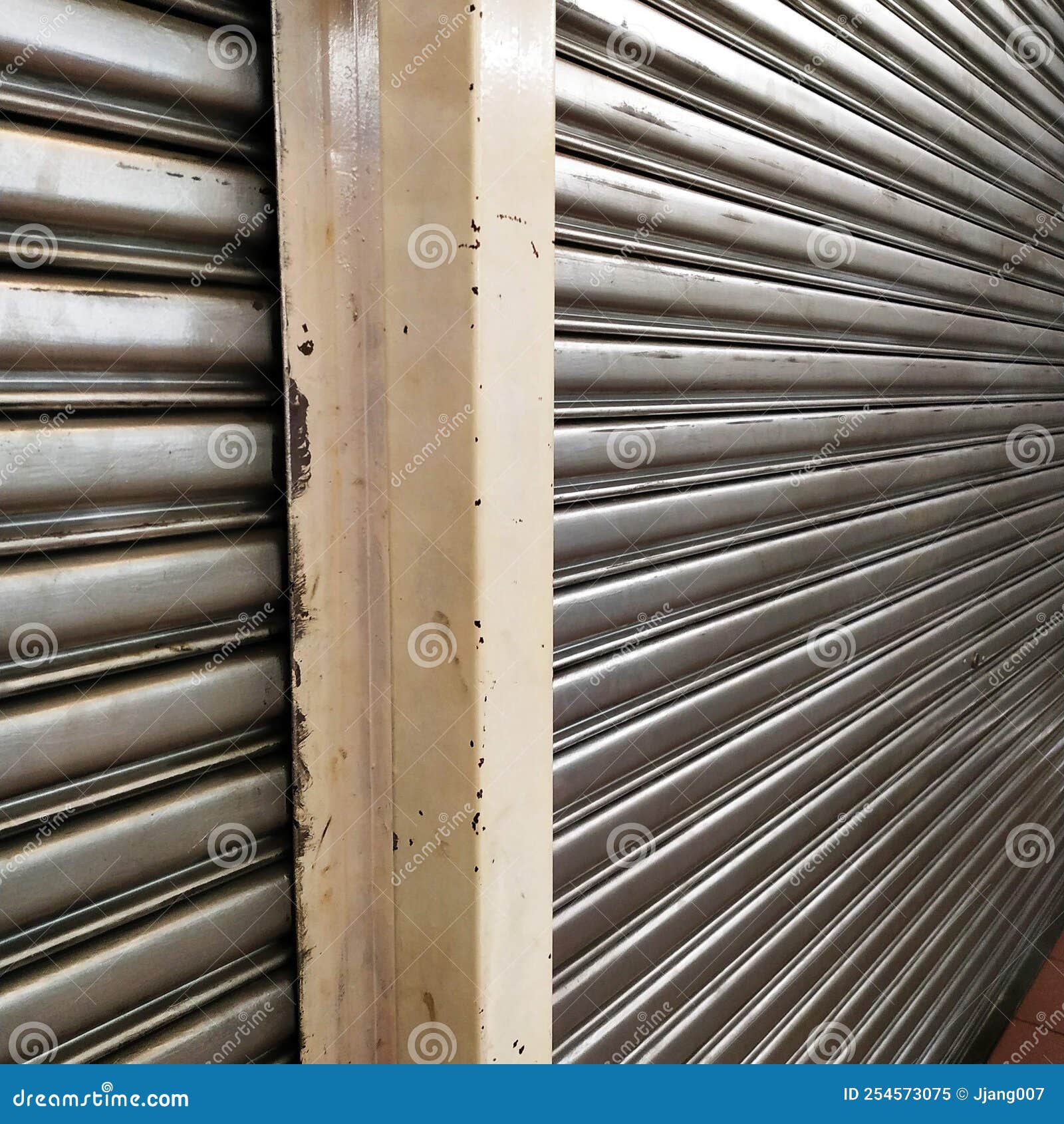 Closeup of Industrial Shutter Blind of Store Stock Image - Image of ...