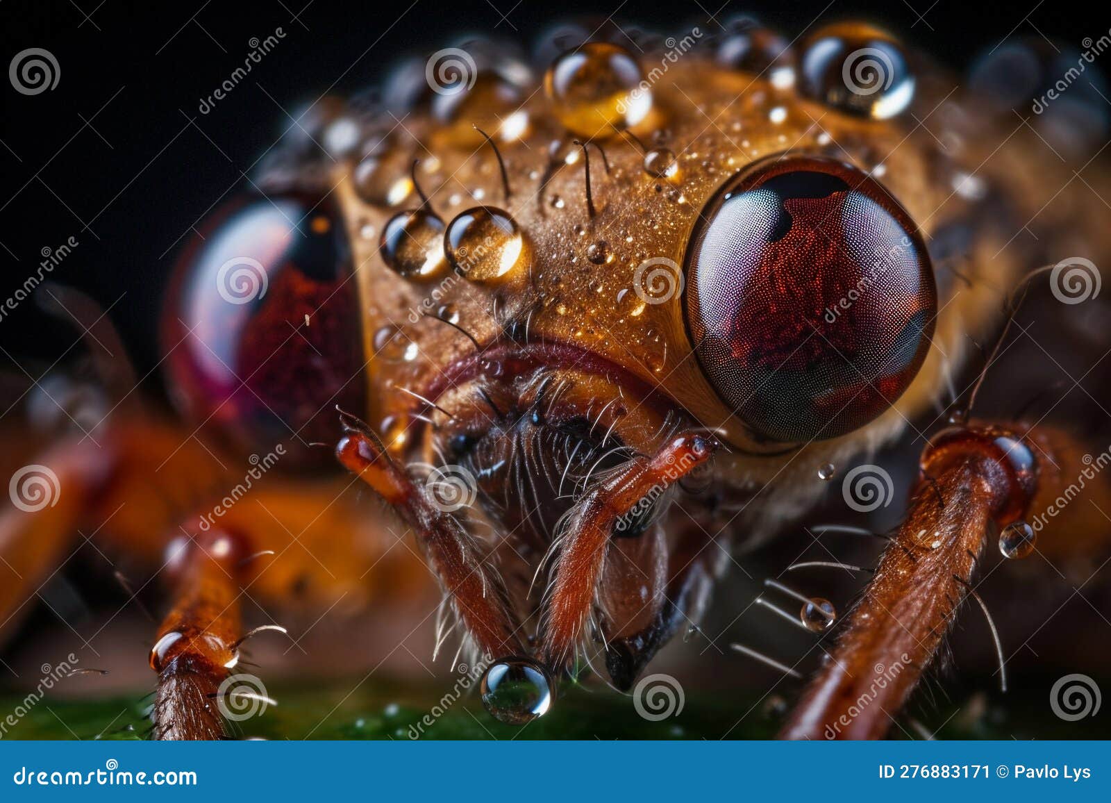 Closeup of an Insect. AI Generated Stock Illustration - Illustration of ...