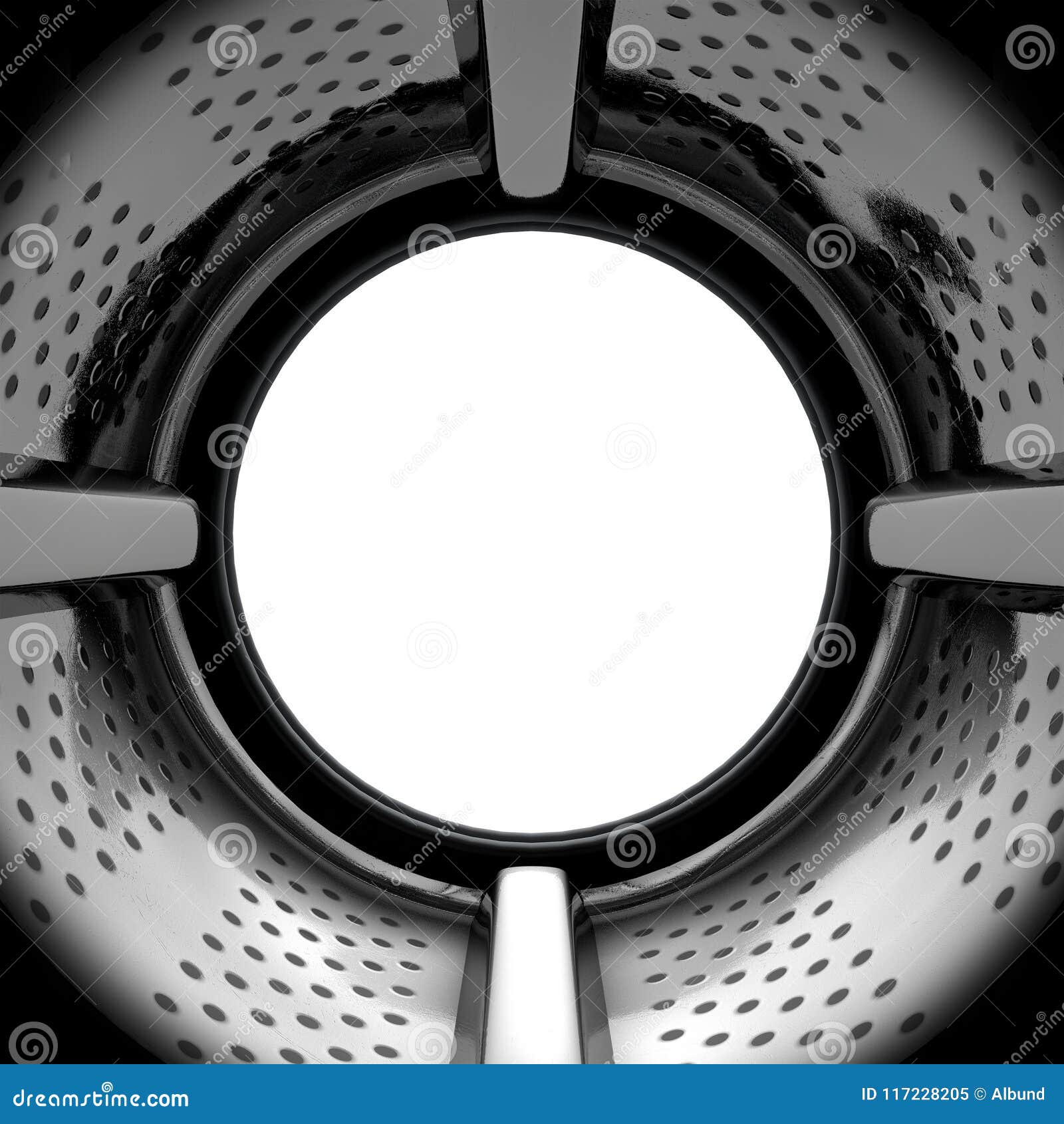 Washing Machine Drum stock illustration. Illustration of empty - 117228205
