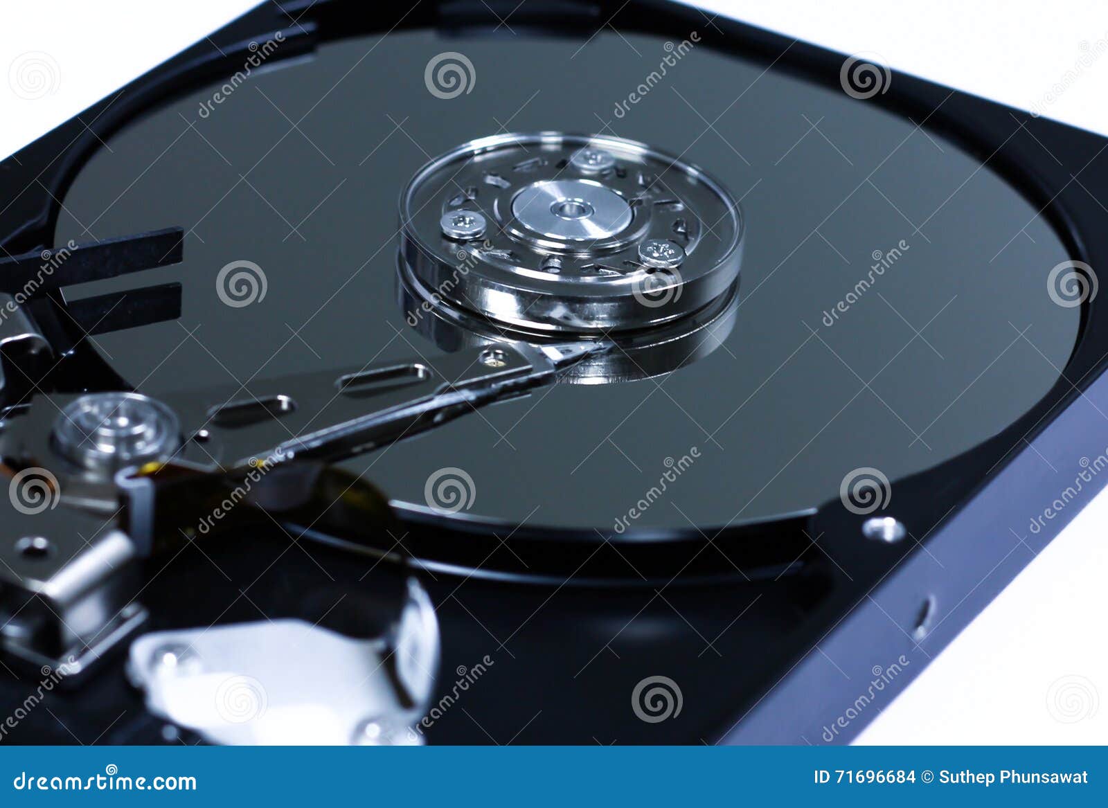 Closeup the Inside Hard Drives Stock Photo - Image of disk, backup ...