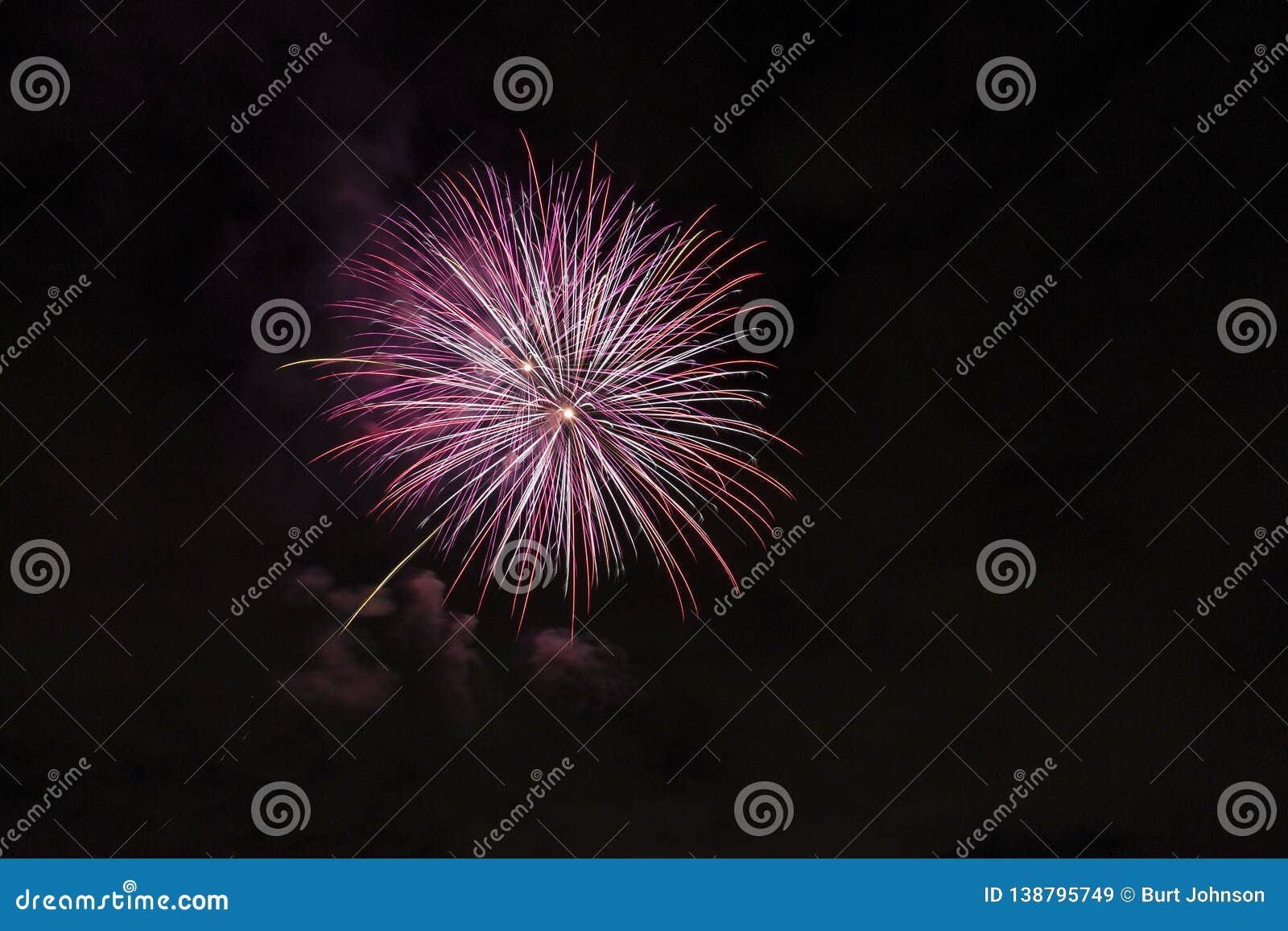 Closeup of Isolated Fireworks for Compositing Stock Image - Image of ...