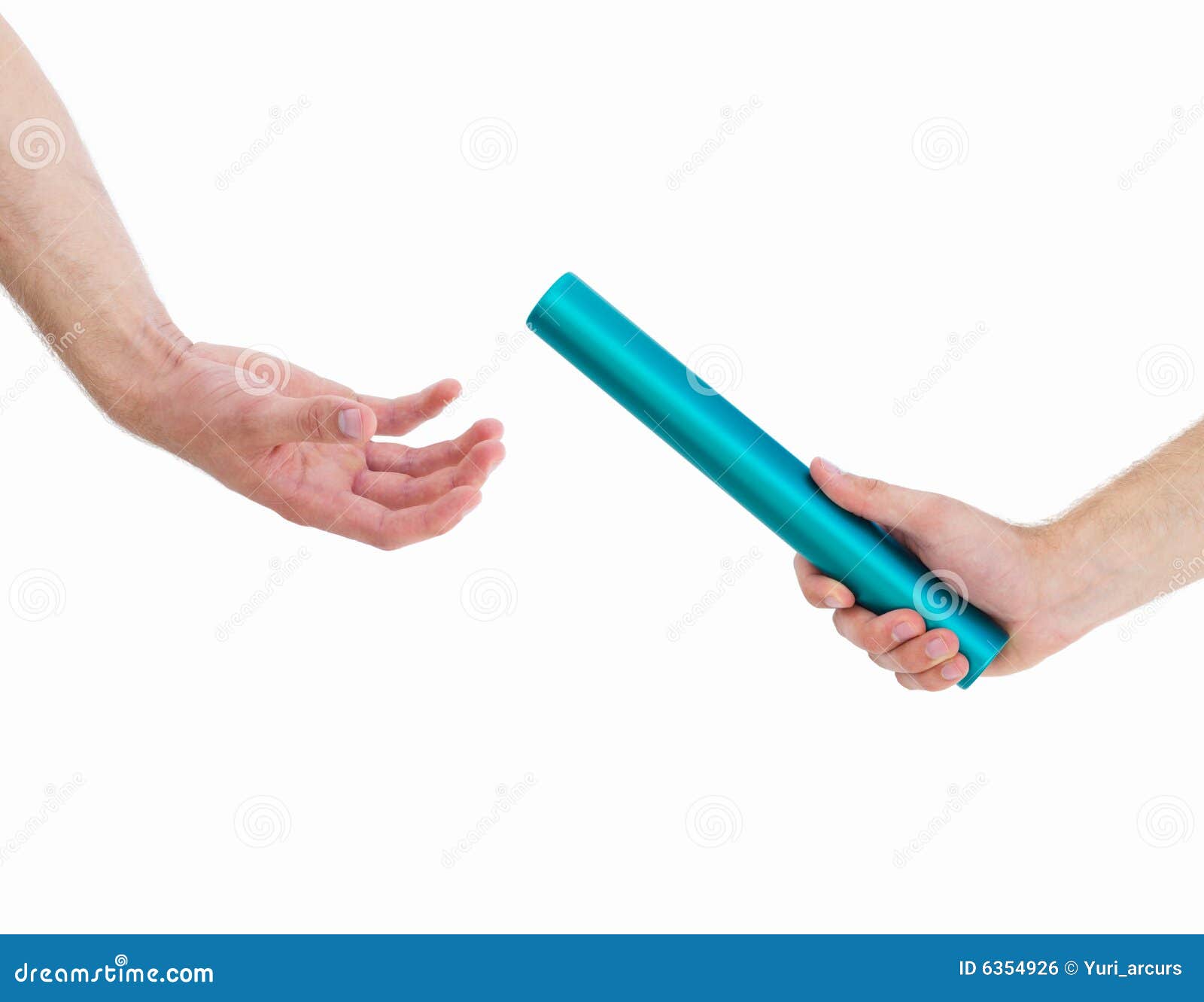 Closeup Isolation of an Olympic Torch Being Passed Stock Photo - Image ...