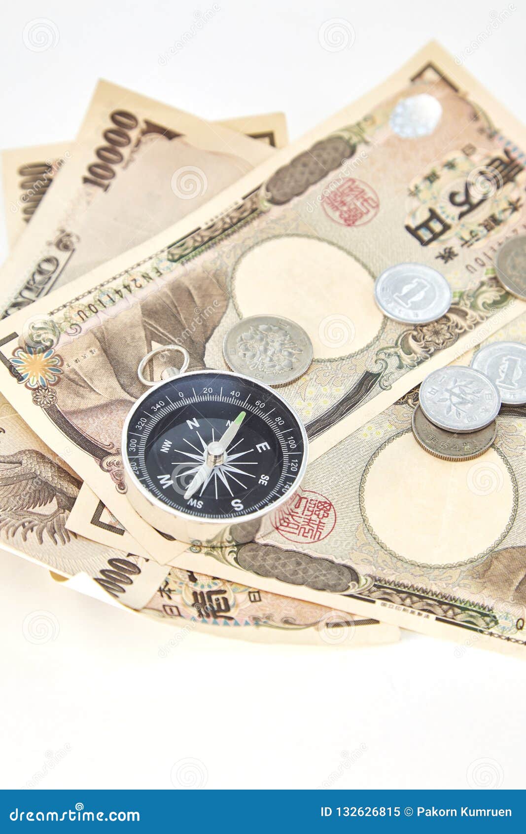 Closeup of Japanese Yen Notes Coin Stock Image - Image of income ...