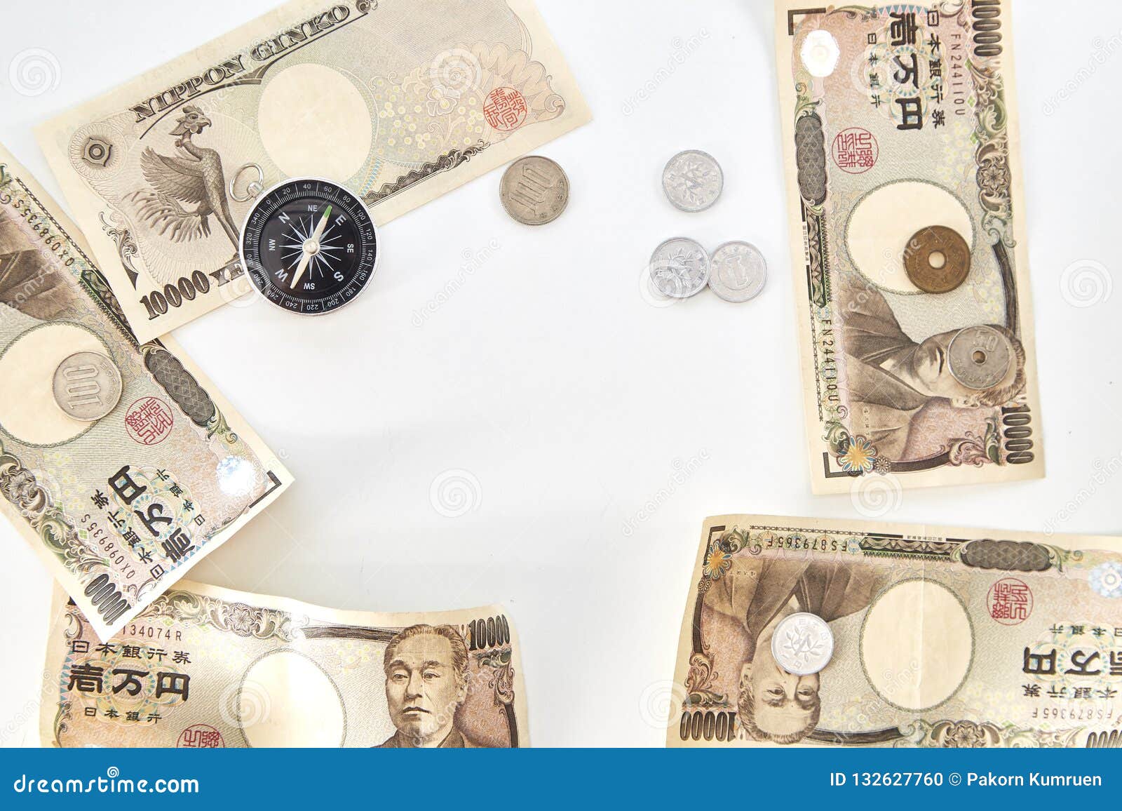 Closeup of Japanese Yen Notes Coin Stock Photo - Image of businessman ...