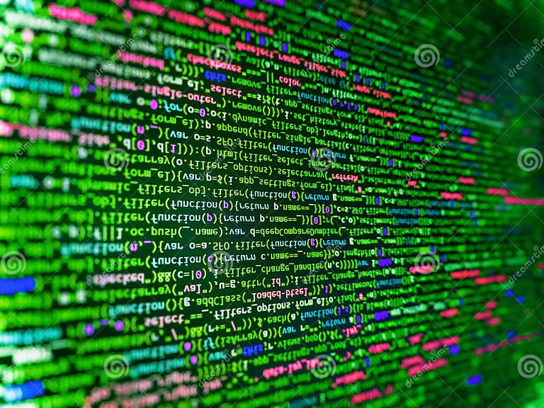 Closeup Of Java Script And Html Code Programmer Typing New Lines Of 1115