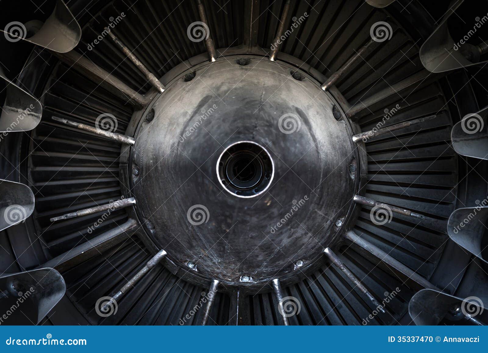 Closeup of a jet engine stock photo. Image of stainless - 35337470
