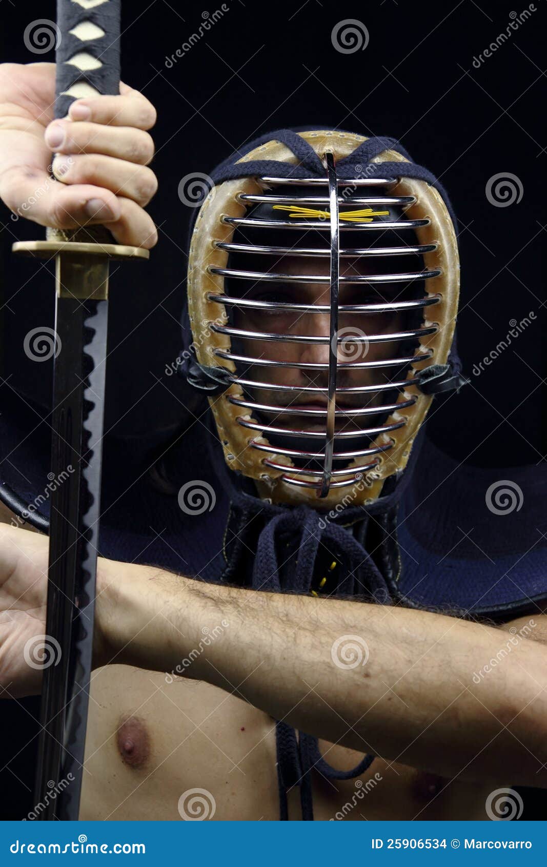 Closeup of kendo man stock photo. Image of protectionl - 25906534