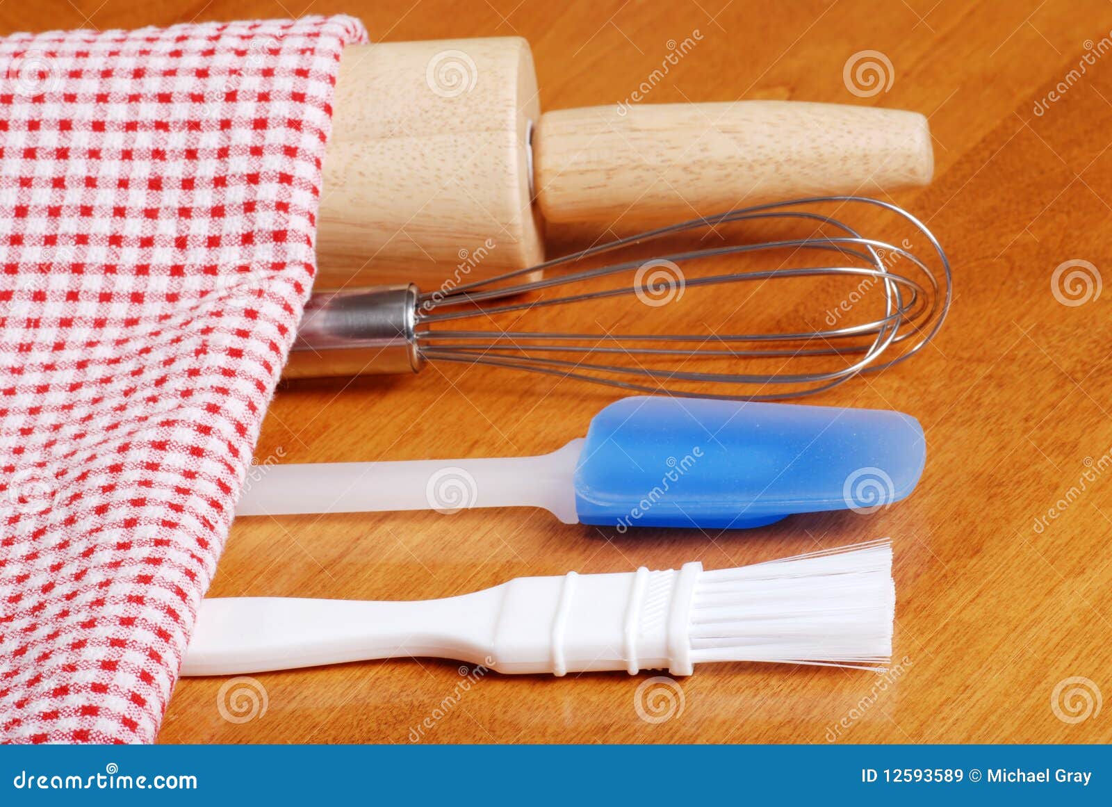 Closeup of Kitchen Baking Utensils Stock Image - Image of cook, chef ...