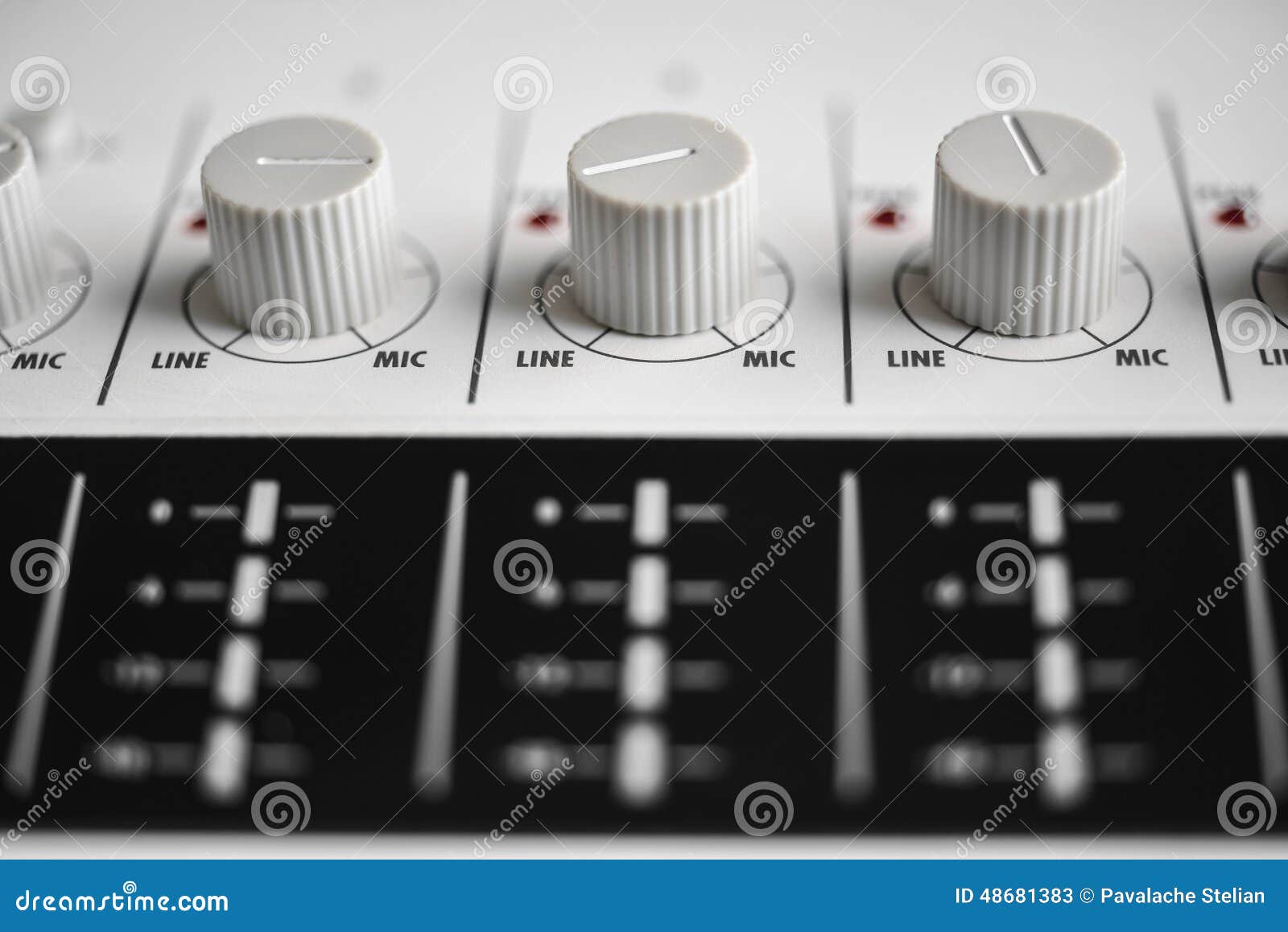 Closeup of knobs stock image. Image of adjust, buttons - 48681383