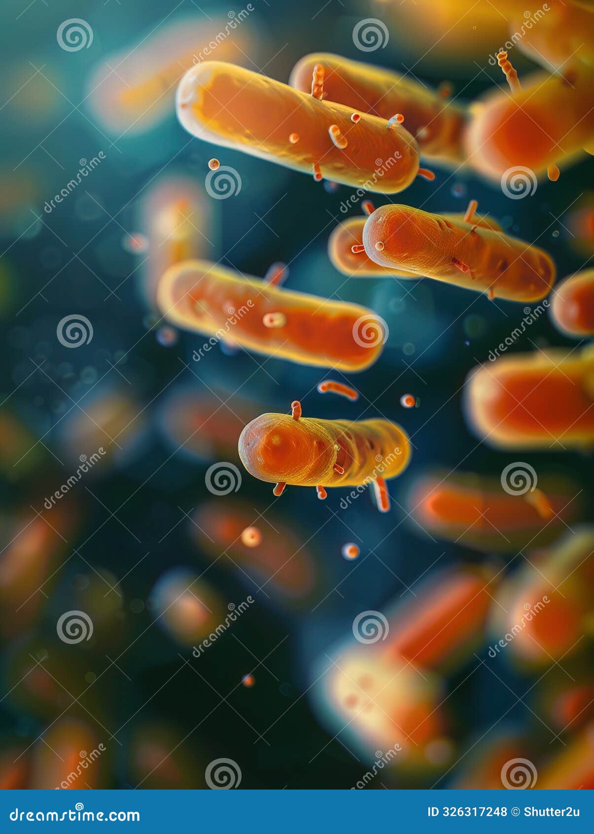 Closeup of a Lactobacillus Bacterium Capturing the Probiotic Properties ...