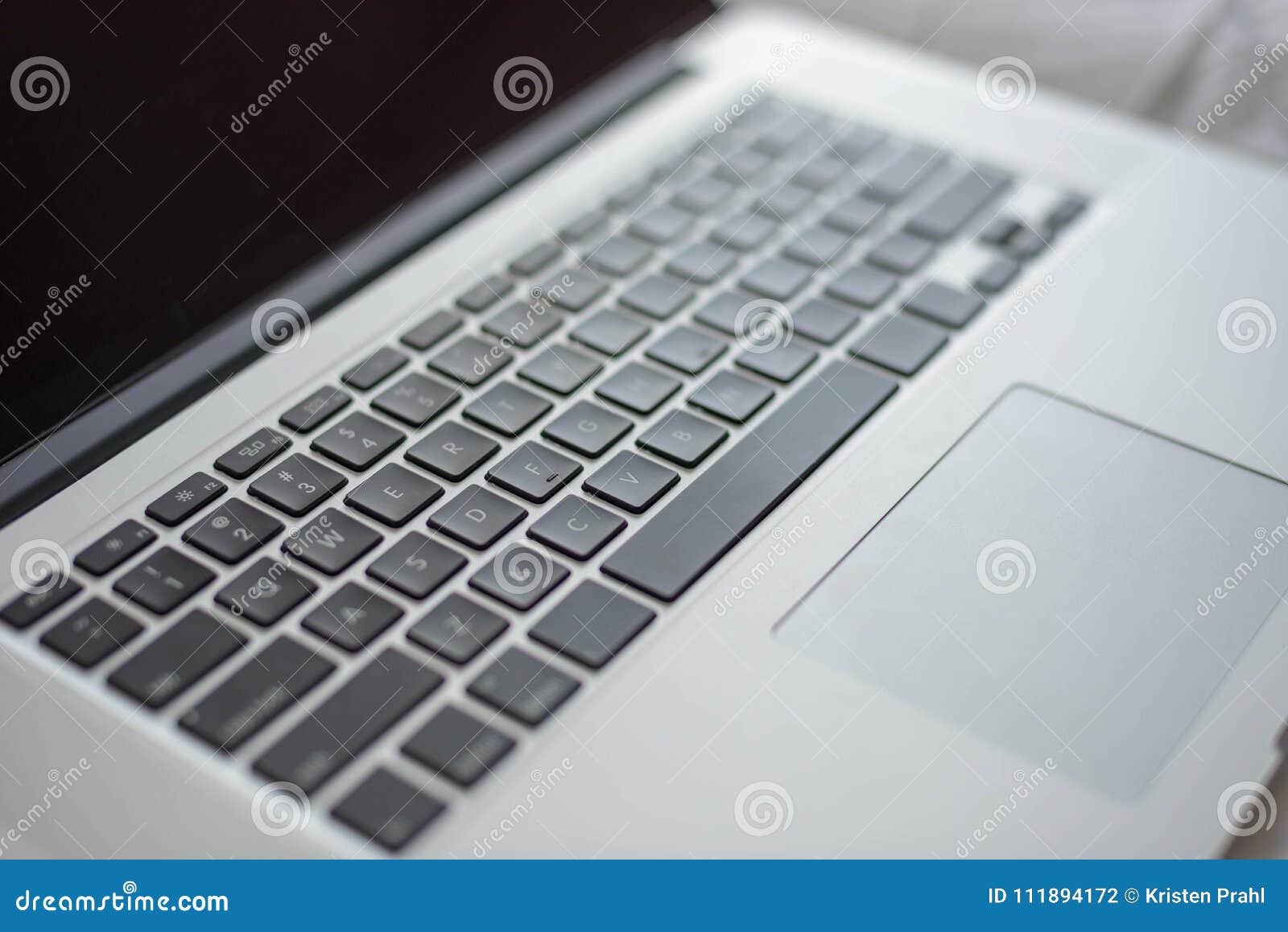 Closeup of Laptop Computer Keyboard Stock Photo - Image of business ...