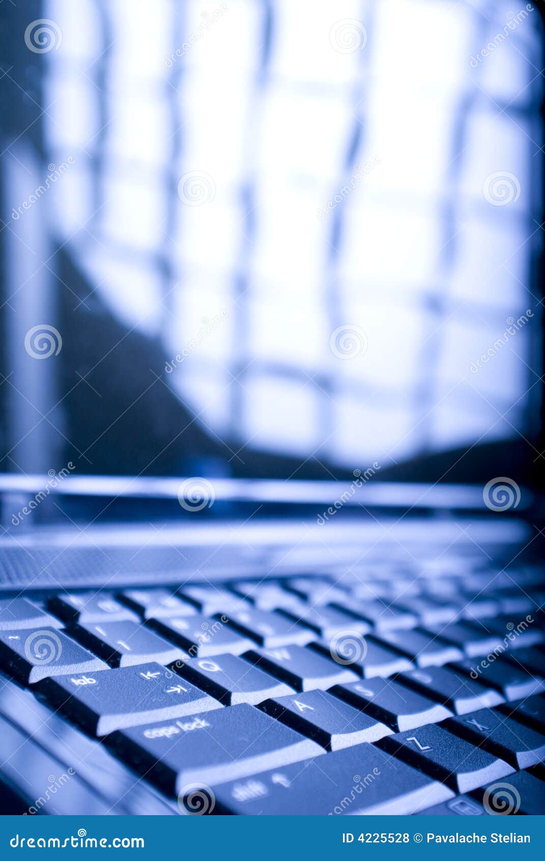 Closeup of laptop keyboard stock photo. Image of monitor - 4225528