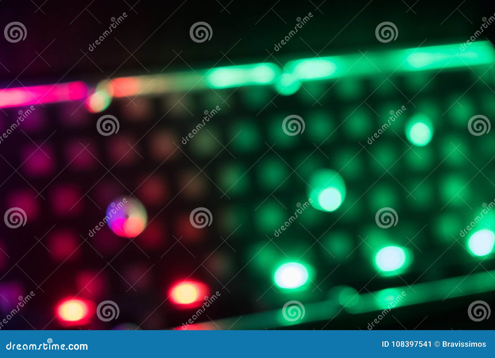 Closeup of Laptop Keyboard Illumination, Backlit Keyboard Stock Image ...