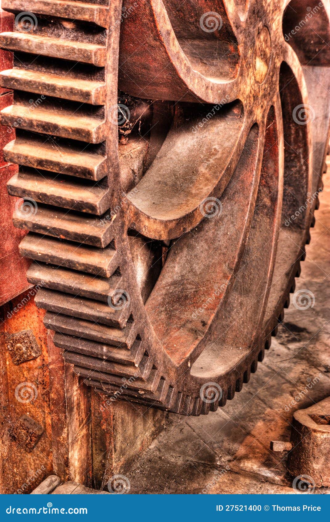 Closeup of Large Gear stock photo. Image of brown, detail - 27521400