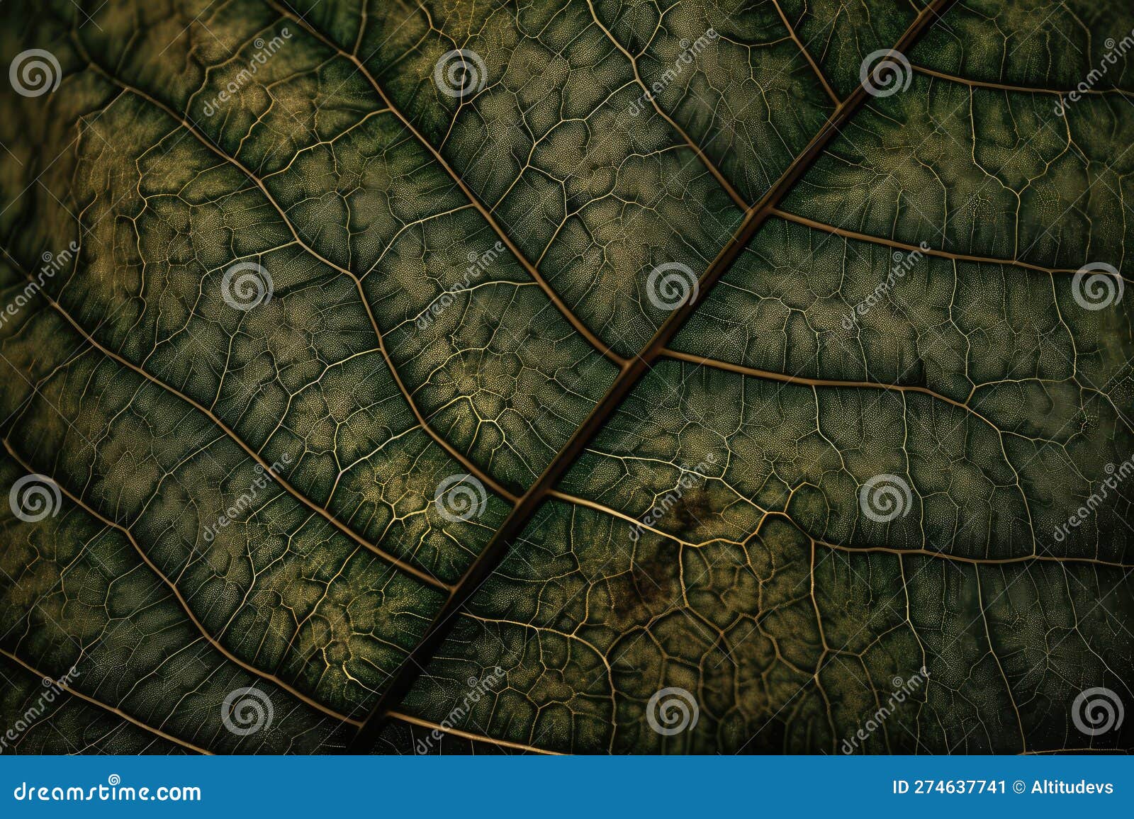 Closeup of Leaf, with Thousands of Intricate and Delicate Veins Visible ...
