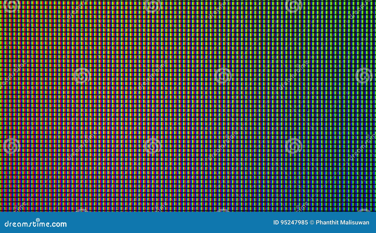 Closeup LED Bulb Diode from Computer Monitor Screen Display. Stock ...