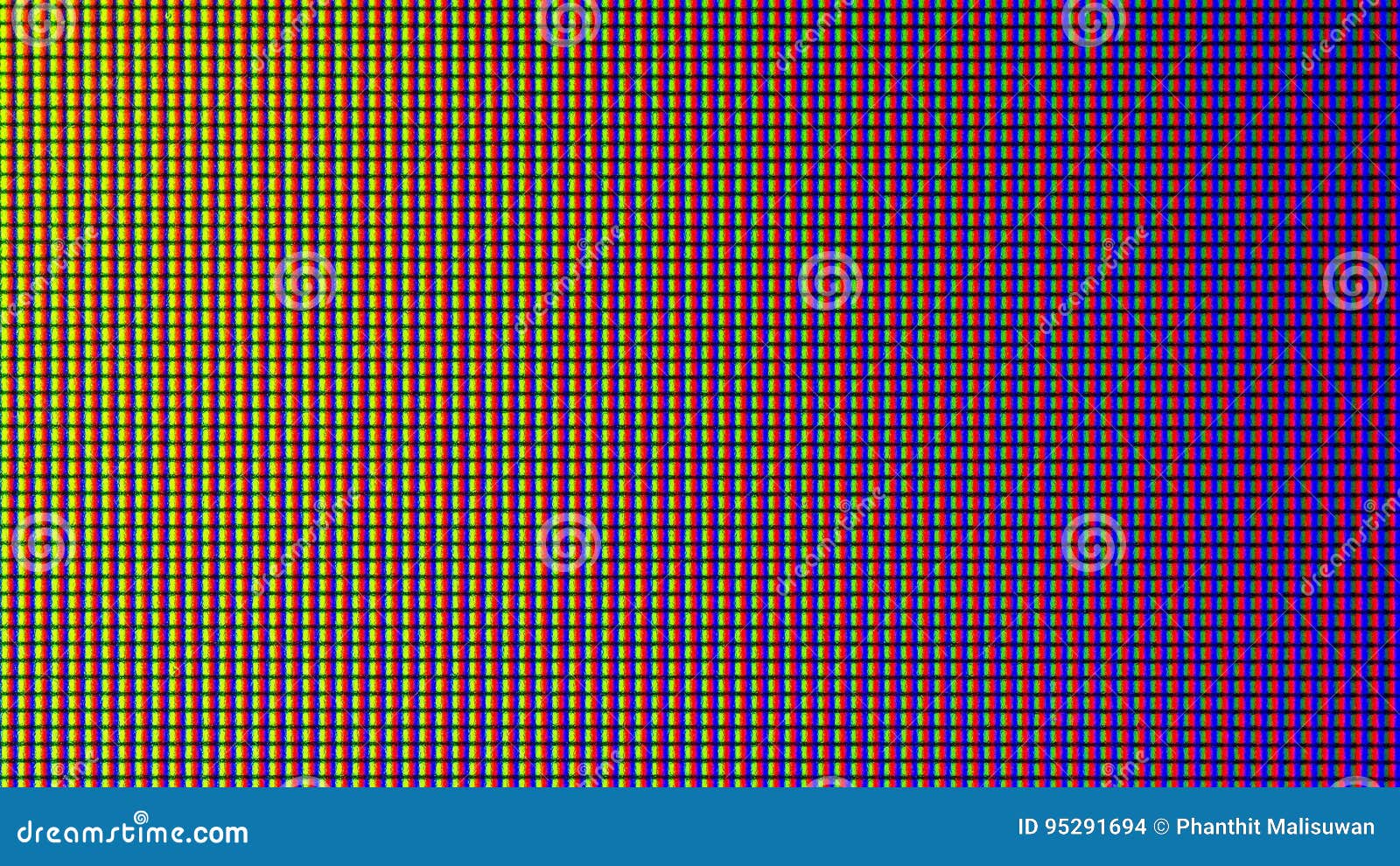Closeup LED Bulb Diode from Computer Monitor Screen Display. Stock ...