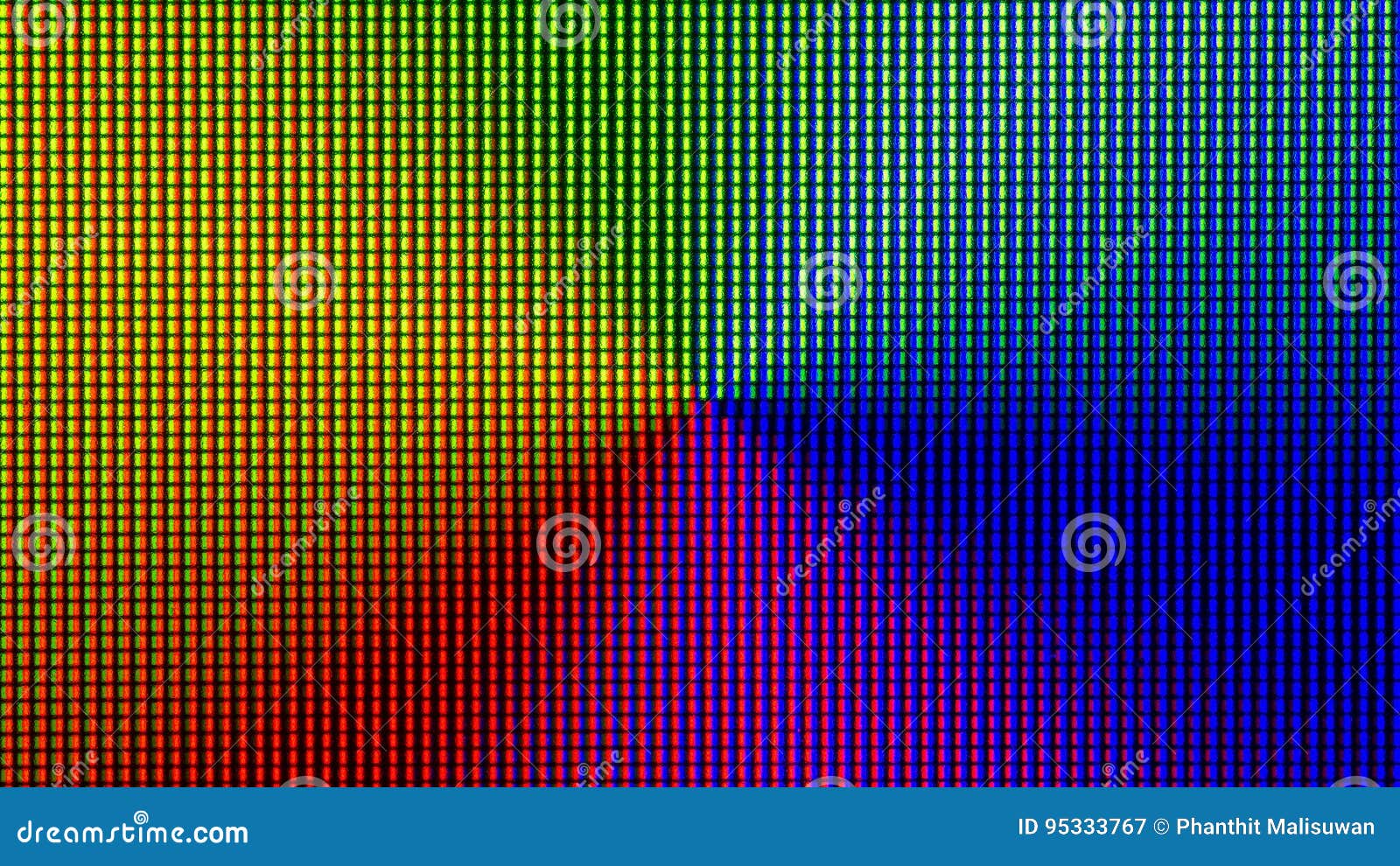 Closeup LED Bulb Diode from Computer Monitor Screen. Stock Image ...