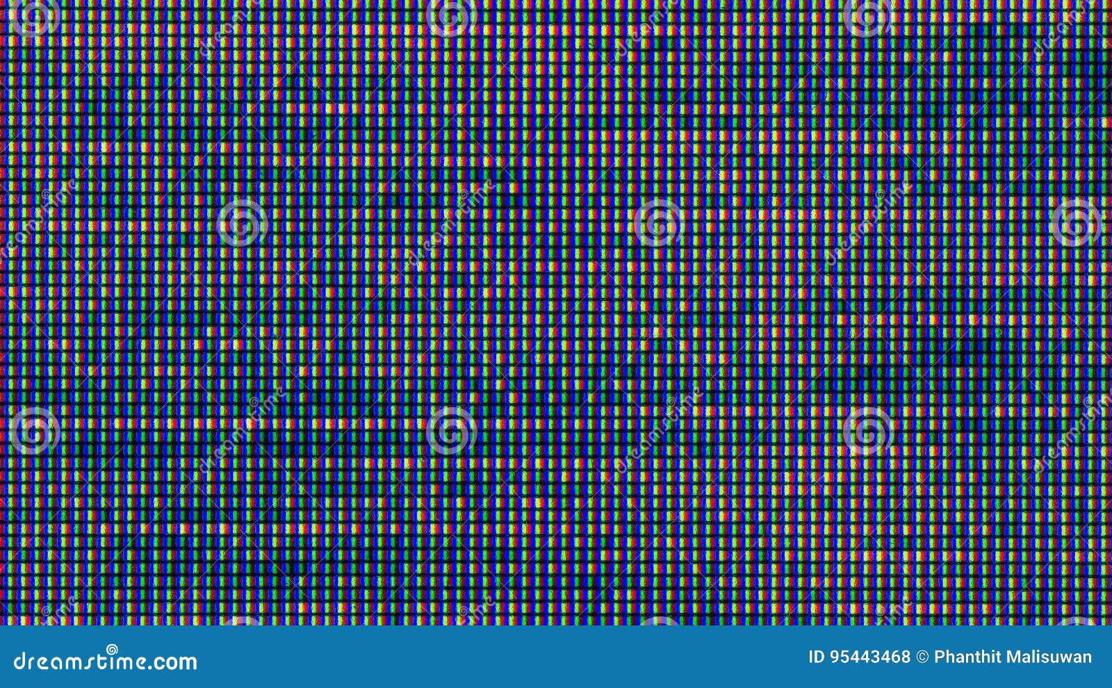 Closeup LED Bulb Diode from Computer Monitor Screen. Stock Photo ...
