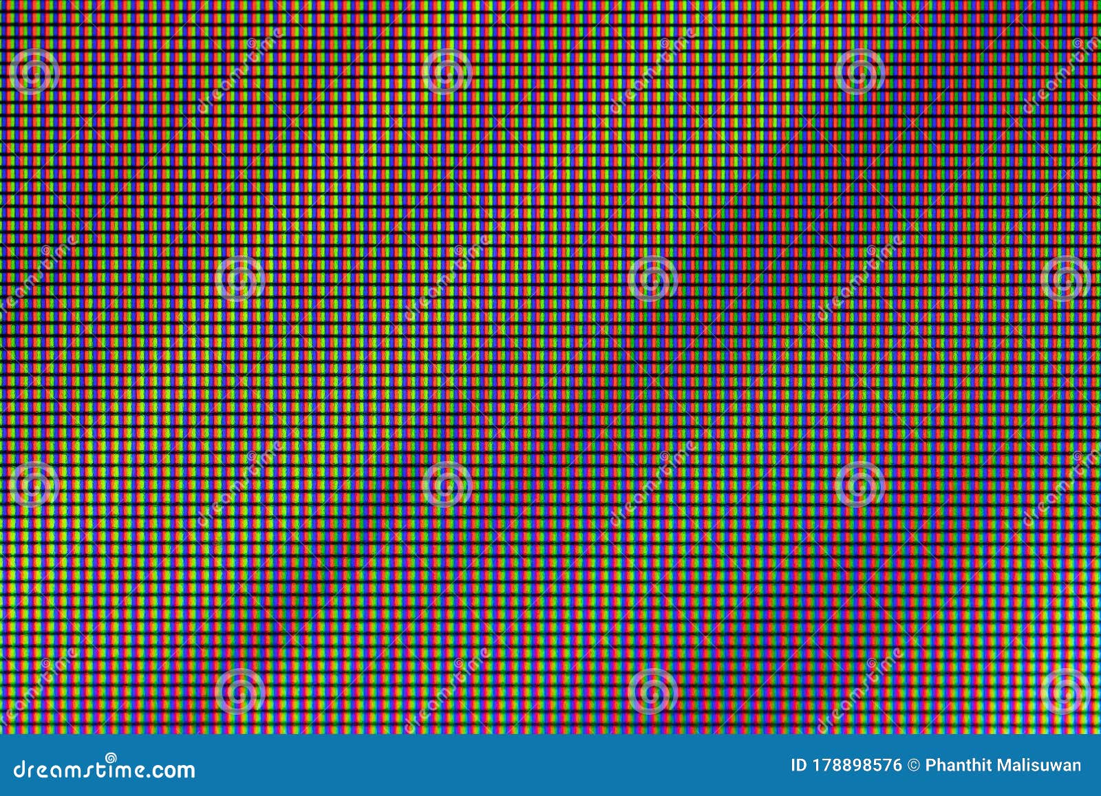 Closeup LED Diode from LED Computer Monitor Screen Display Panel for ...