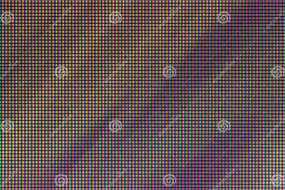 Closeup LED Diode from LED Computer Monitor Screen Display Panel for ...