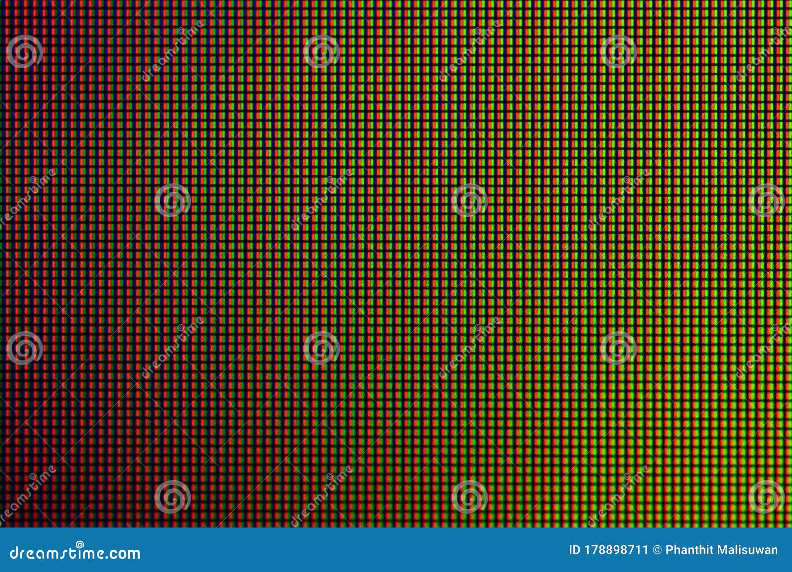 Closeup LED Diode from LED Computer Monitor Screen Display Panel for ...