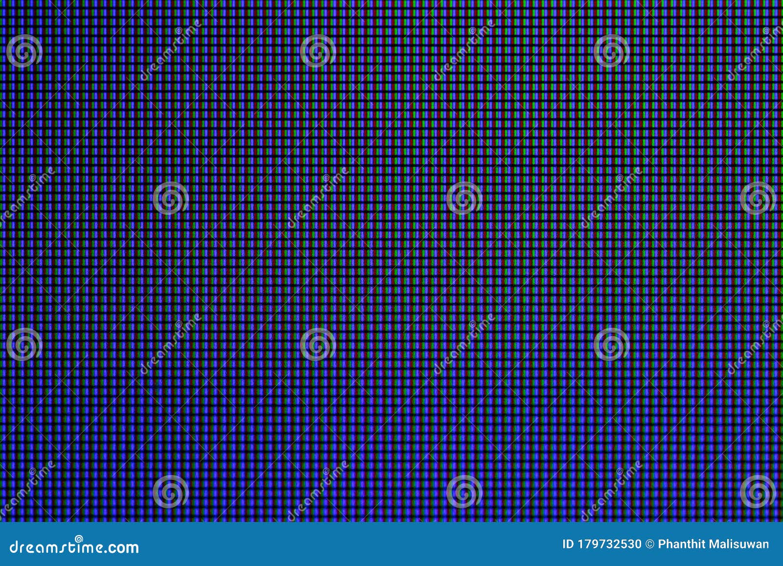 Closeup LED Diode from LED Computer Monitor Screen Display Panel for ...