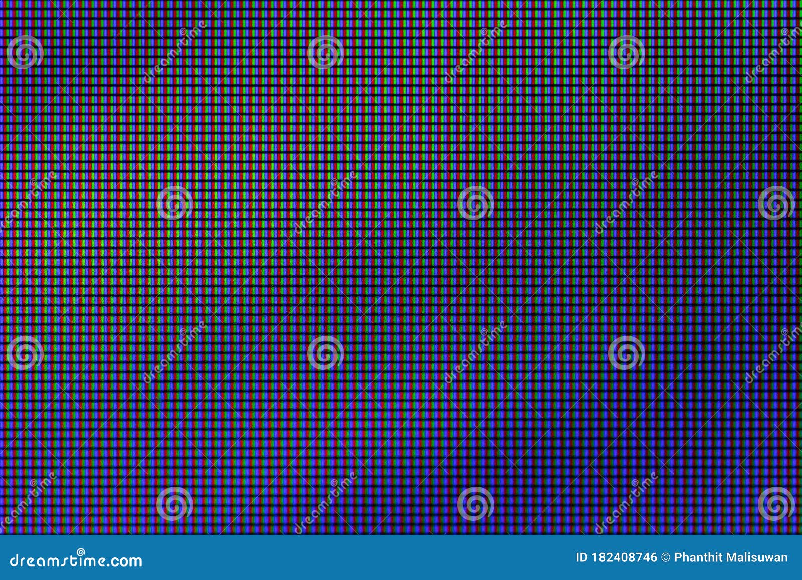 Closeup LED Diode from LED TV or LED Monitor Computer Screen Display ...