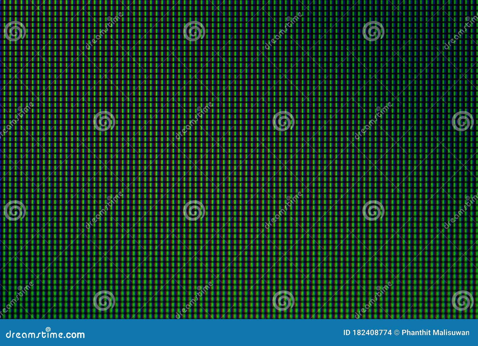 Closeup LED Diode from LED TV or LED Monitor Computer Screen Display ...