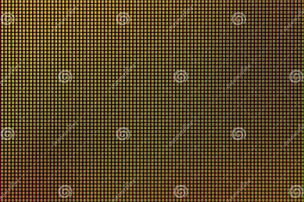 Closeup LED Diode from LED TV or LED Monitor Computer Screen Display ...