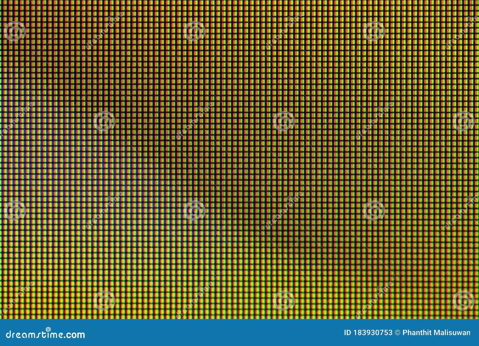Closeup LED Diode from LED TV or LED Monitor Computer Screen Display ...