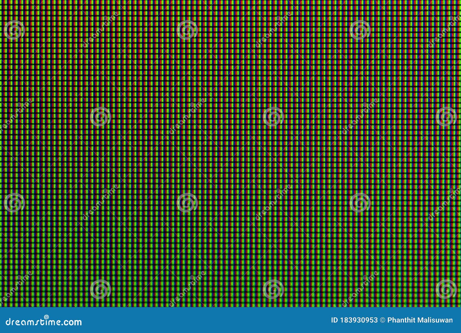 Closeup LED Diode from LED TV or LED Monitor Computer Screen Display ...