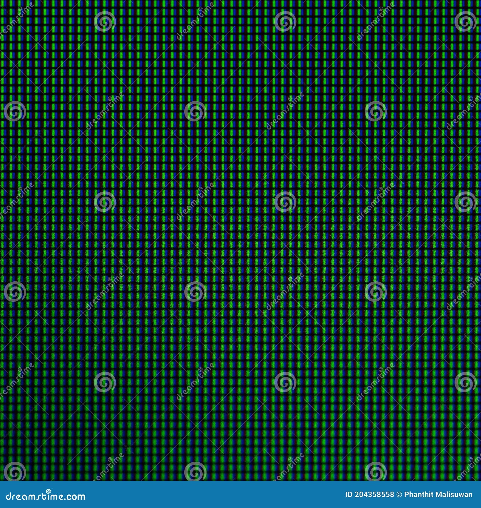 Closeup LED Diode from LED TV or LED Monitor Computer Screen Display ...