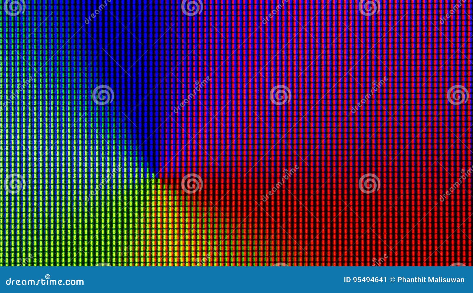 Closeup LED Lights Bulb Diode from Computer Monitor Screen. Stock Image ...