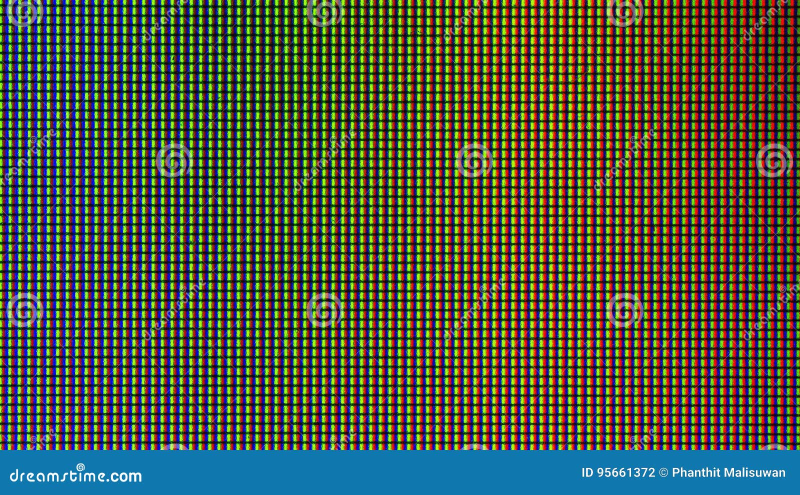 Closeup LED Lights Bulb Diode from Computer Monitor Screen. Stock Photo ...