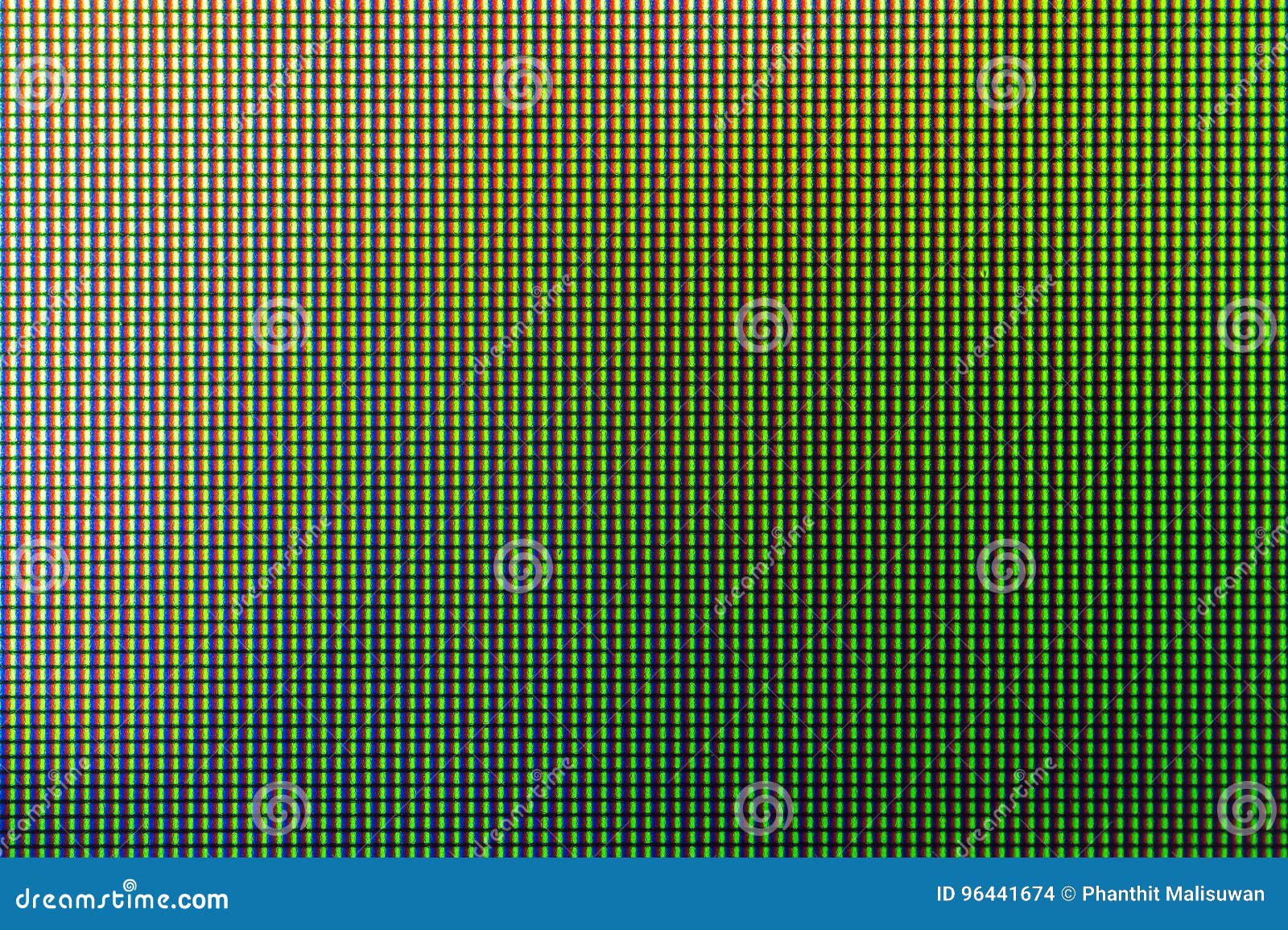 Closeup LED Lights Bulb Diode from Computer Monitor Screen. Stock Photo ...