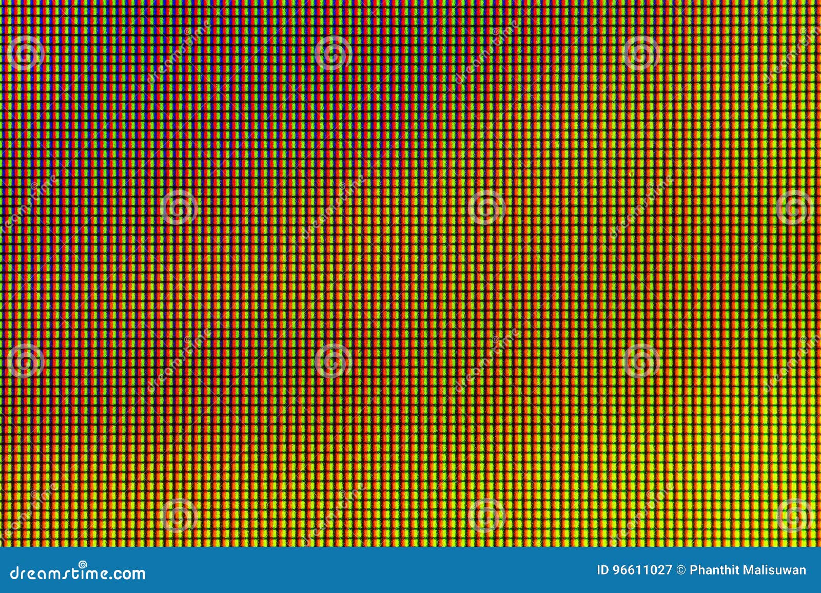 Closeup LED Lights Bulb Diode from Computer Monitor Screen. Stock Image ...