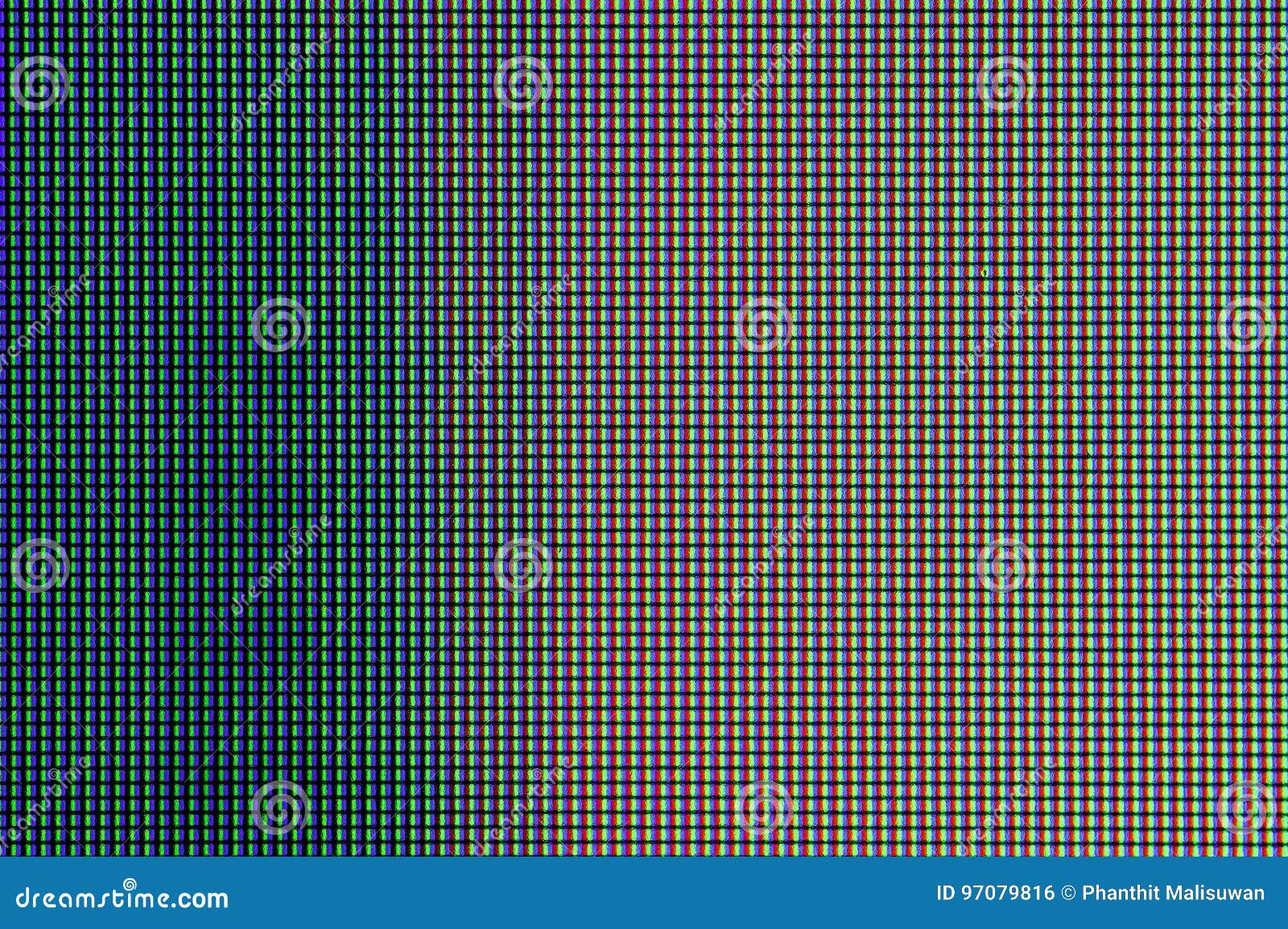 Closeup LED Lights Bulb Diode from Computer Monitor Screen. Stock Photo ...