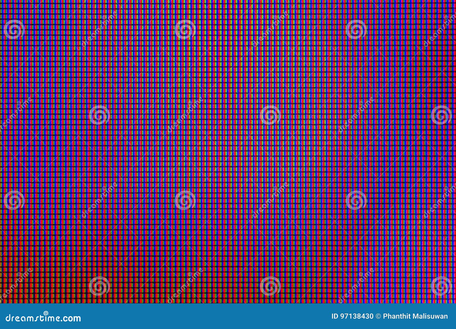 Closeup LED Lights Bulb Diode from Computer Monitor Screen. Stock Photo ...