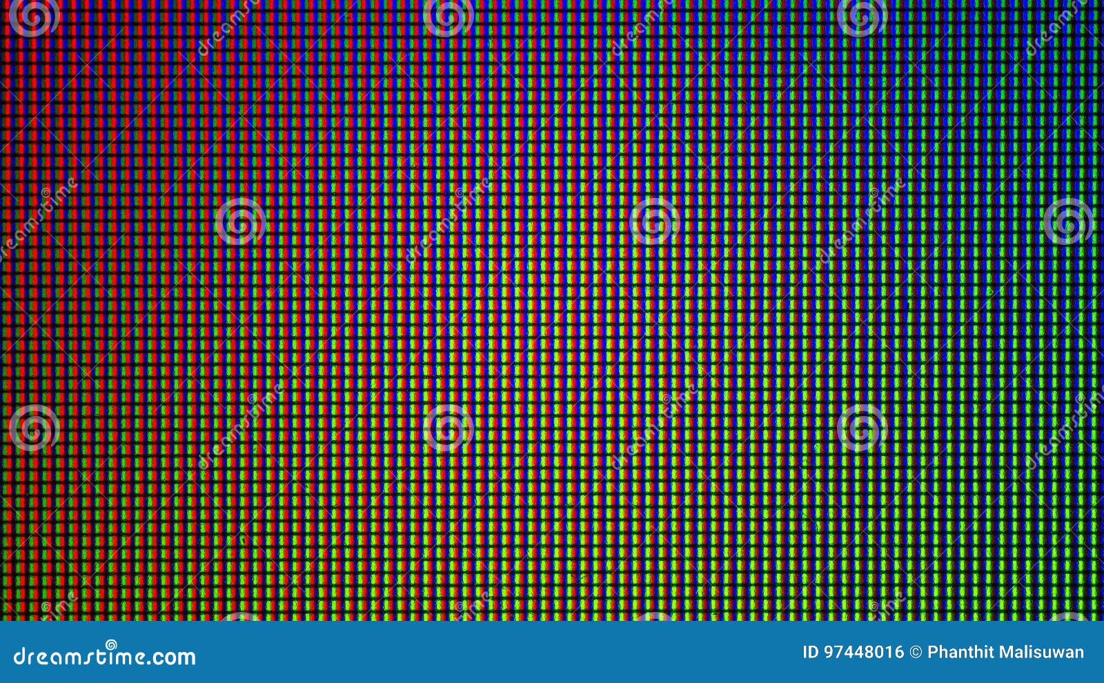 Closeup LED Lights Bulb Diode from Computer Monitor Screen. Stock Photo ...