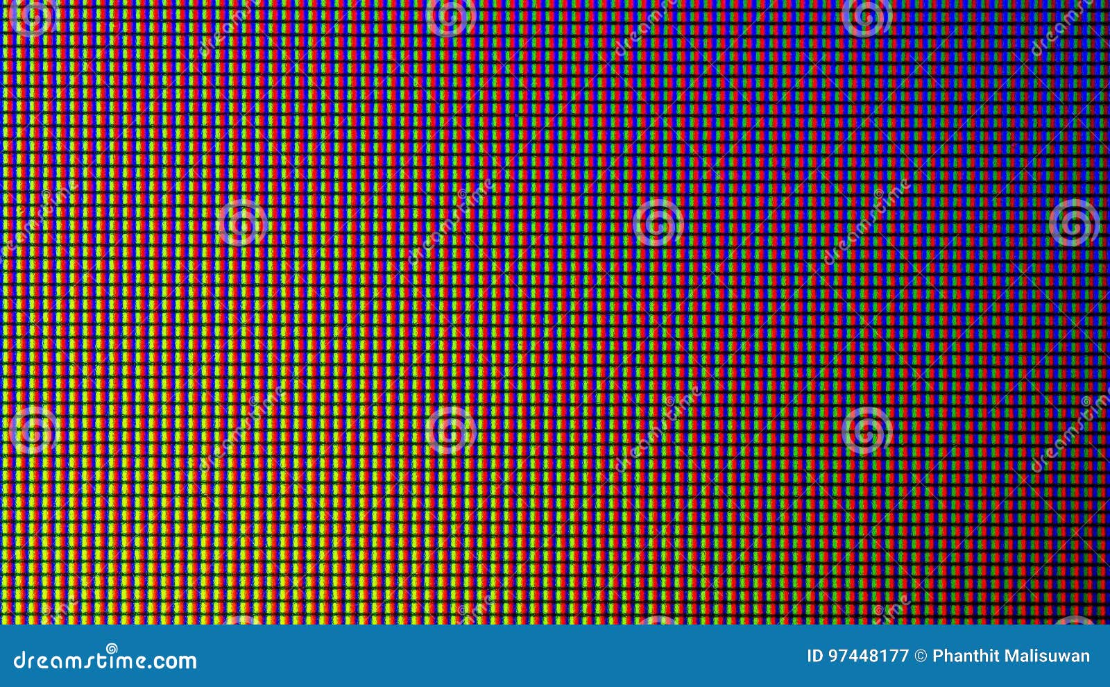 Closeup LED Lights Bulb Diode from Computer Monitor Screen. Stock Image ...