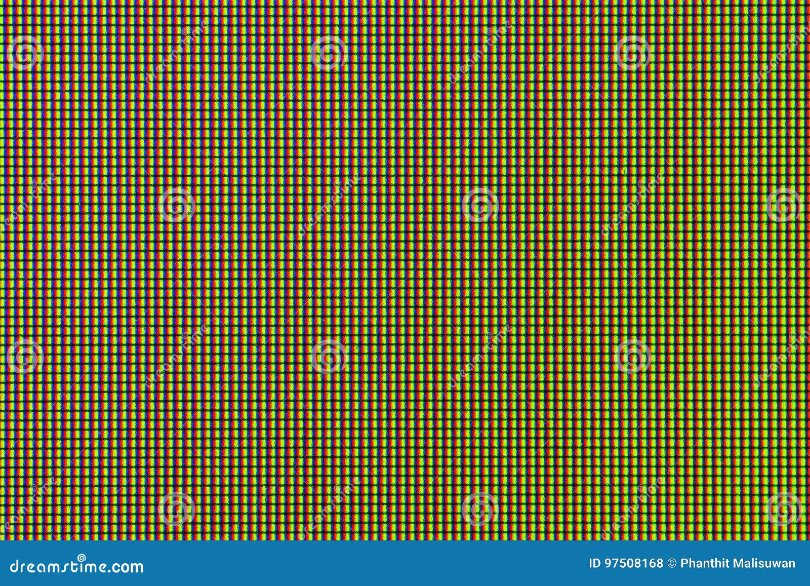 Closeup LED Lights Bulb Diode from Computer Monitor Screen. Stock Photo ...