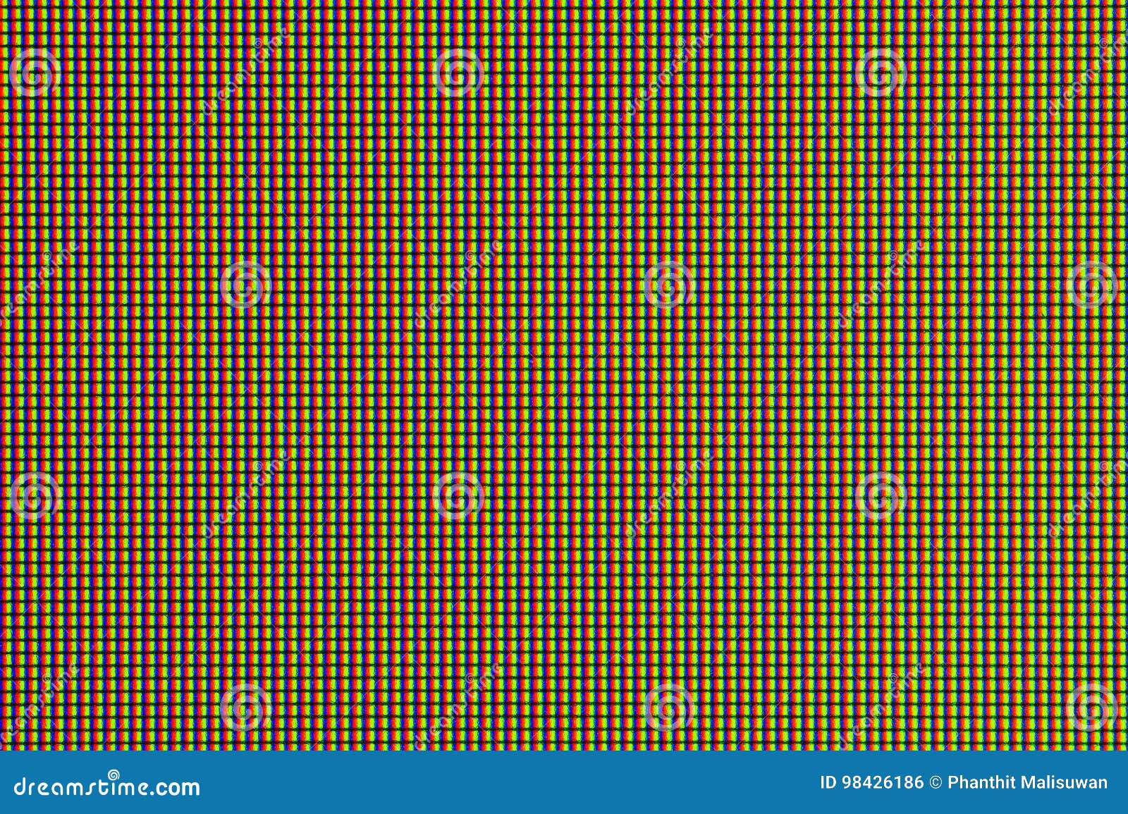 Closeup LED Lights Bulb Diode from Computer Monitor Screen. Stock Photo ...