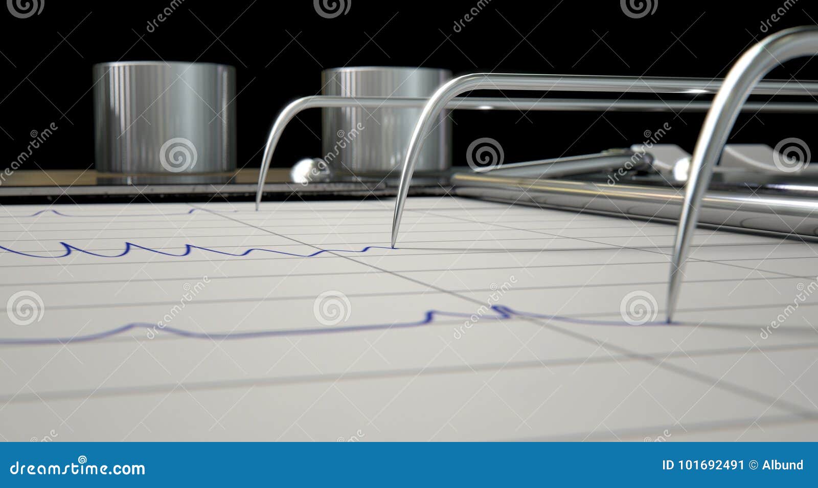 Lie Detector Test stock illustration. Illustration of peak - 101692491