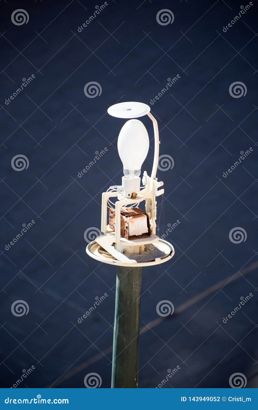 Closeup of a Light Bulb Street Light Stock Photo - Image of illuminate ...