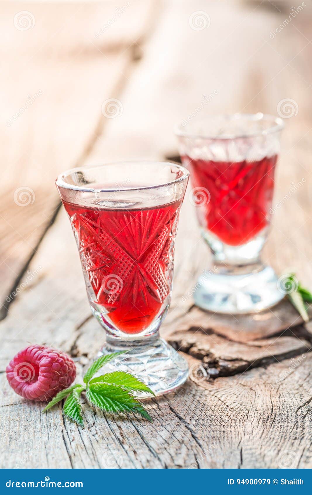 Closeup of Liqueur Made of Raspberries and Alcohol Stock Image - Image ...