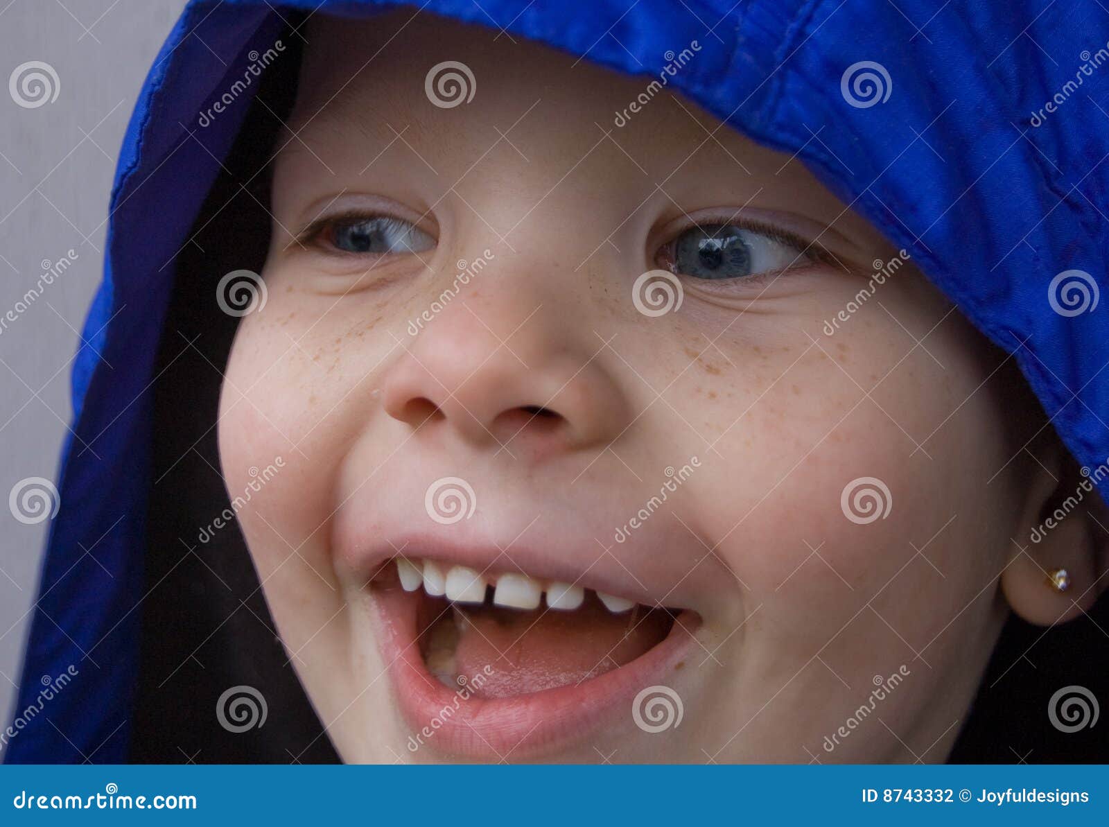 Closeup of Little Boy S Face Looking Sideways Stock Photo - Image of ...