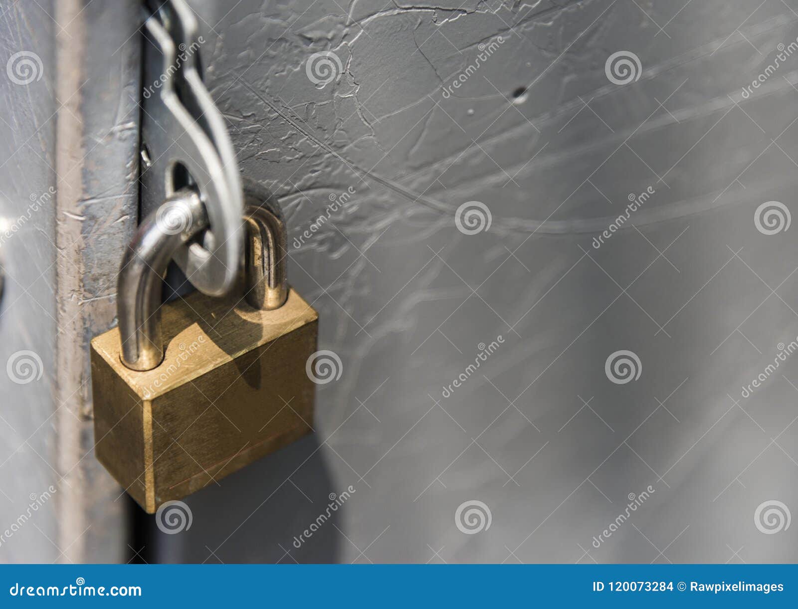 Locked Padlock On Vintage Wood Texture Background Royalty-Free Stock ...