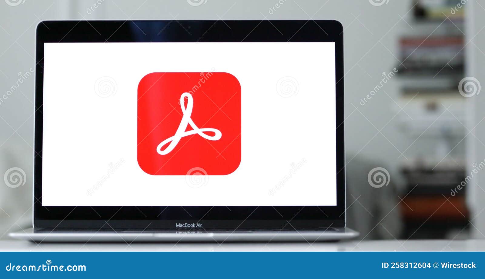 Closeup of the Logo of Adobe Acrobat on a Laptop Screen Editorial Stock ...